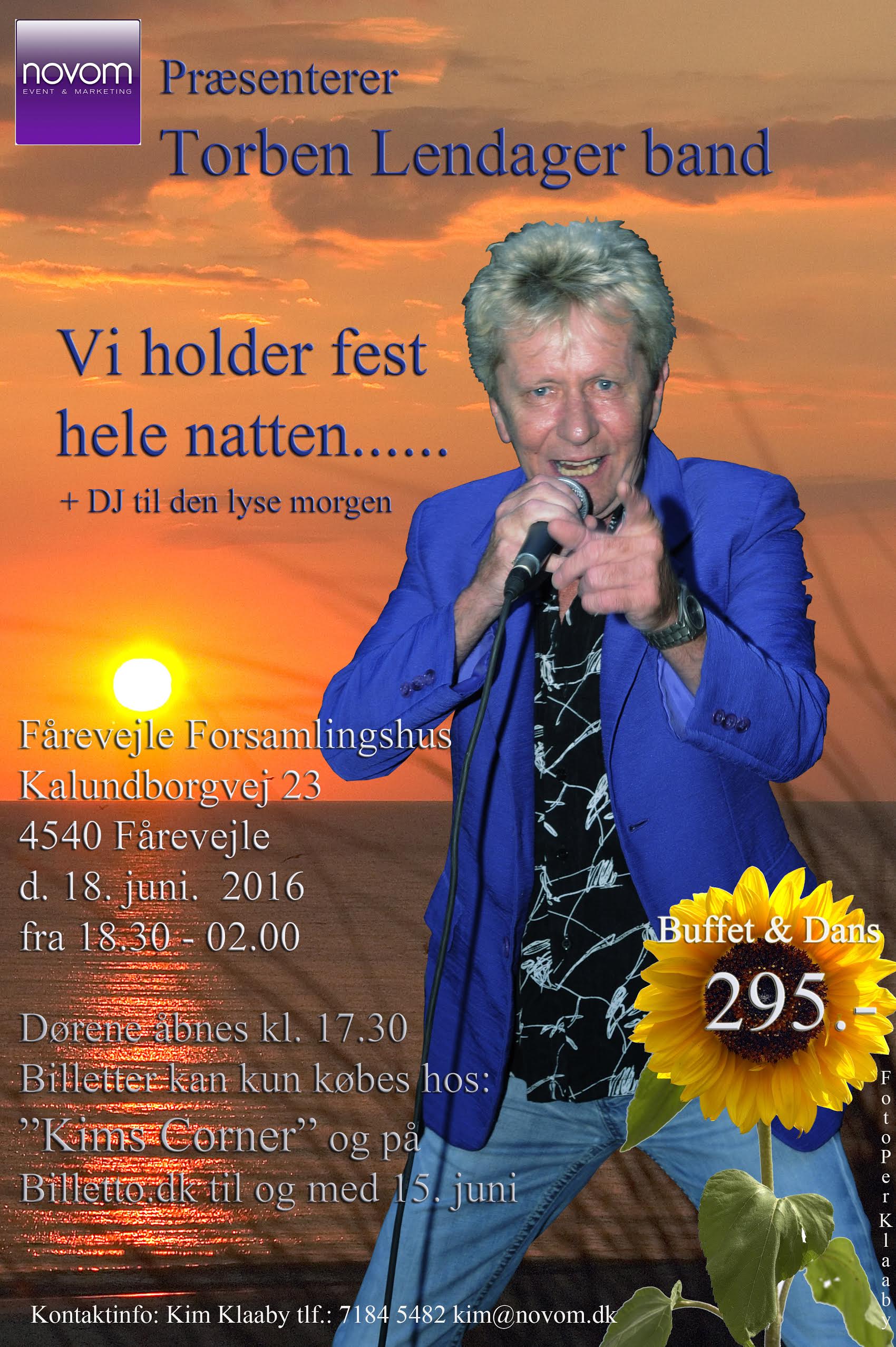 Torben Lendager Band | Billetter | Fårevejle | Musik | Billetto — Denmark